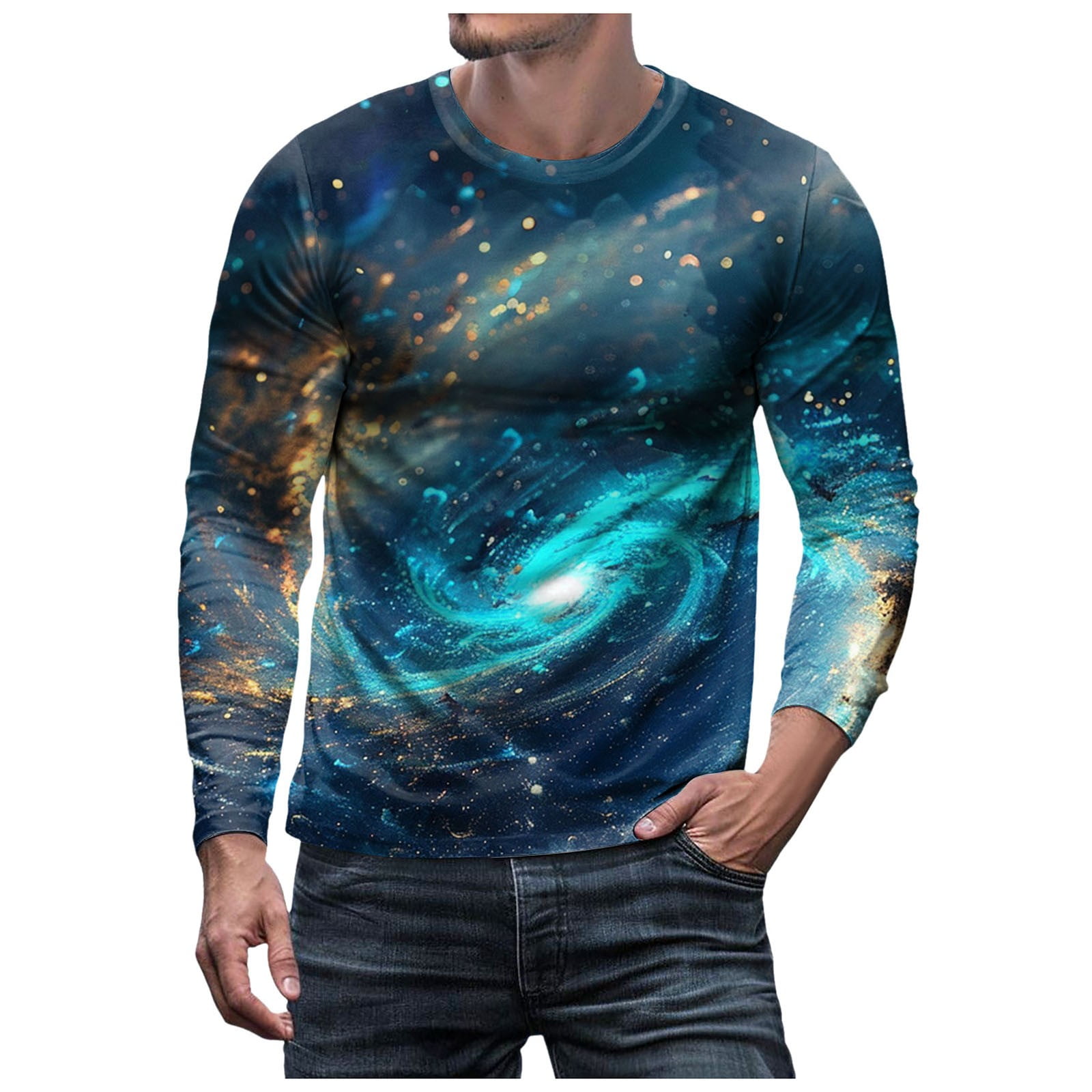 Outer Space T Shirts for Men 3D Printed Galaxy Solar System Planets ...