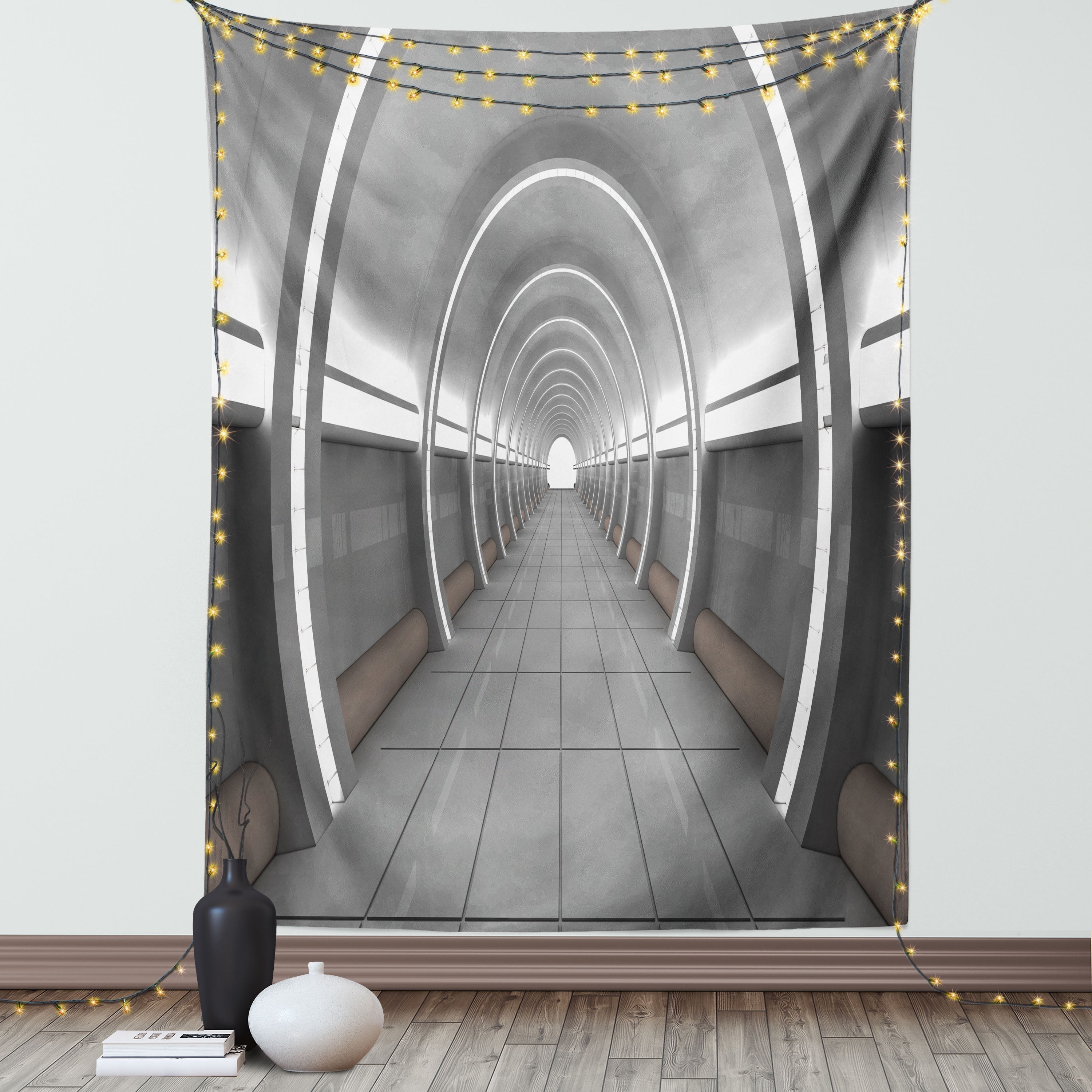 Outer Space Tapestry, Galactic Place with Oval Shaped Ceiling Force ...