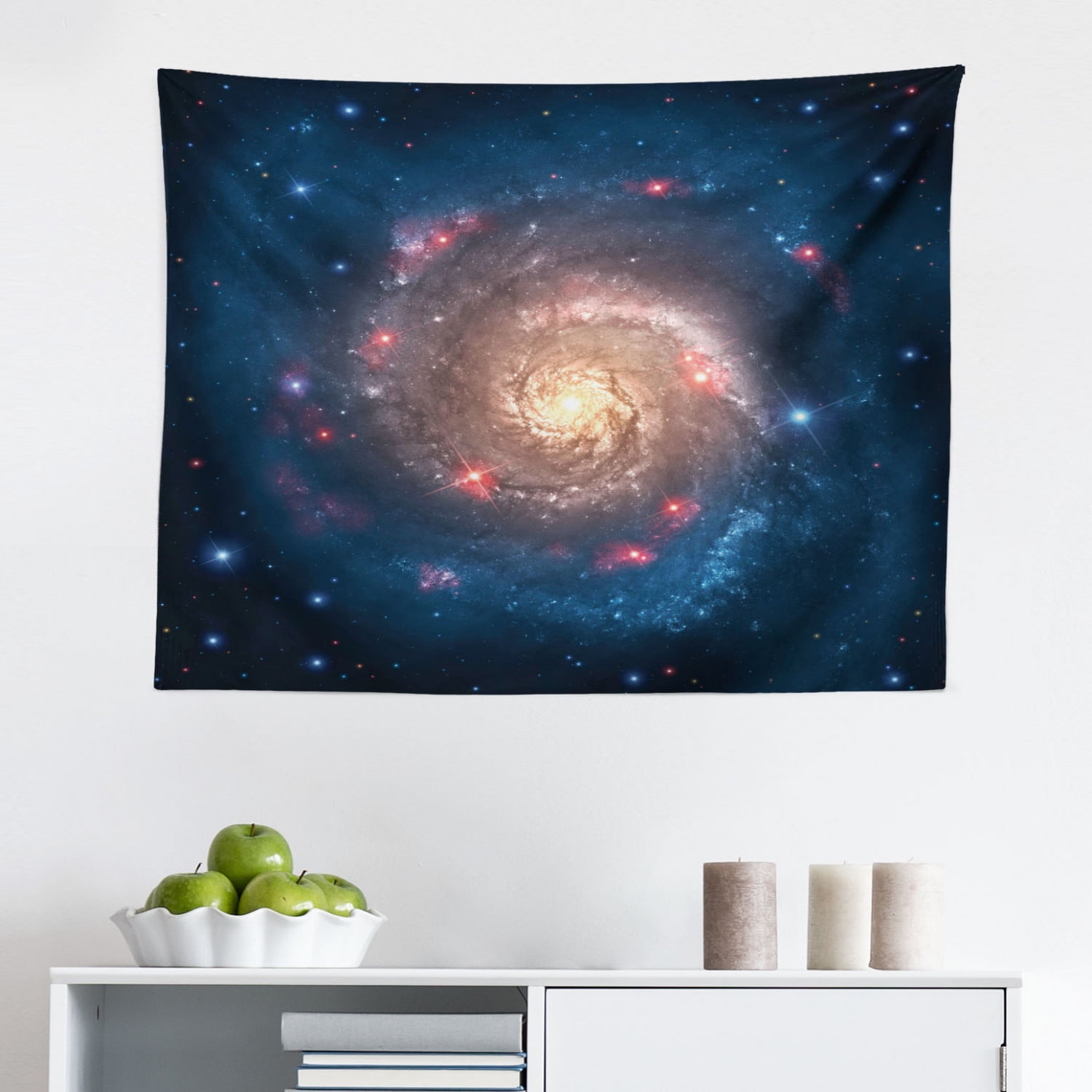 Outer Space Tapestry, Nebula Gas Celestial Expanse in Galaxy Astral ...