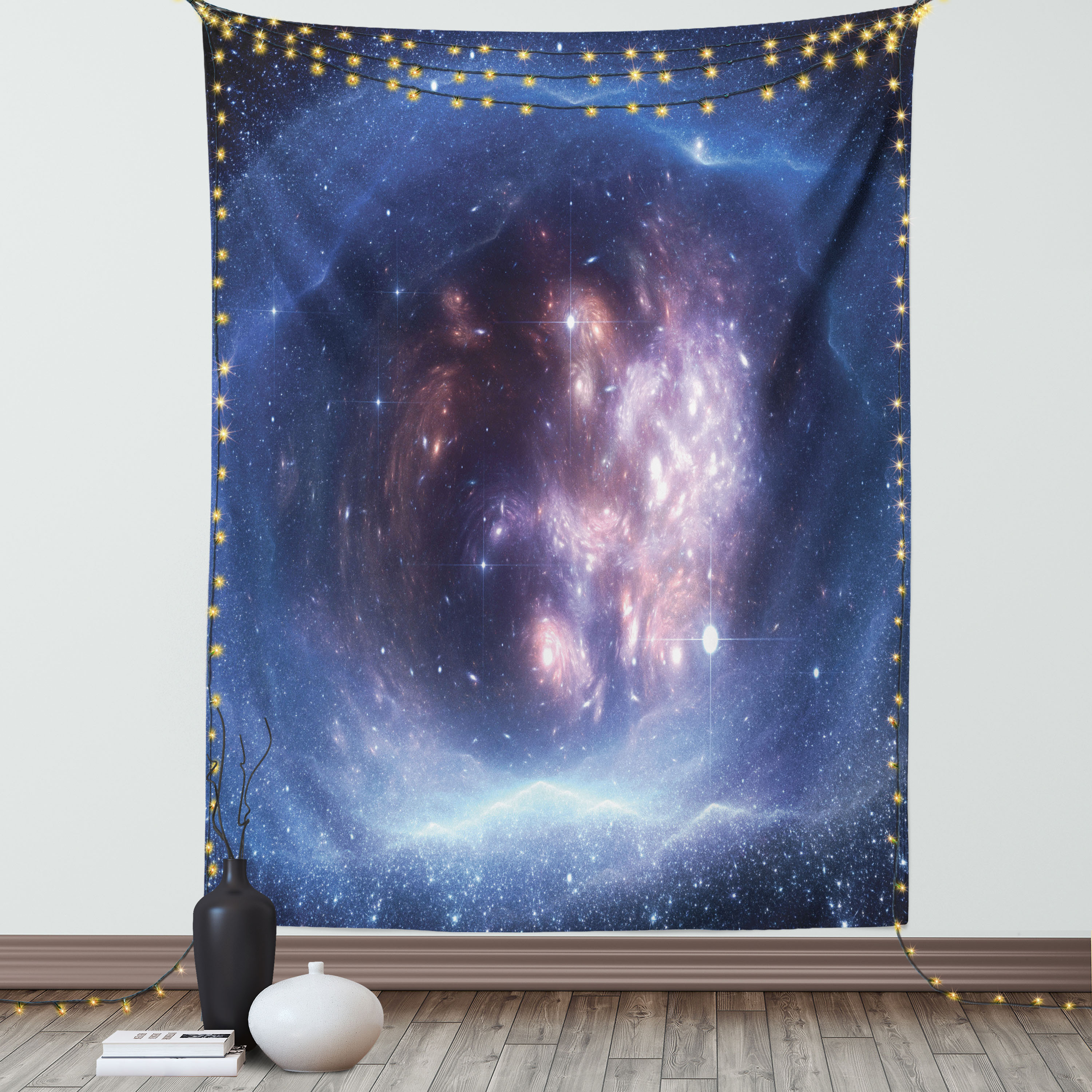 Outer Space Tapestry, Outer Space Nebula Gas Cloud and Star Clusters ...