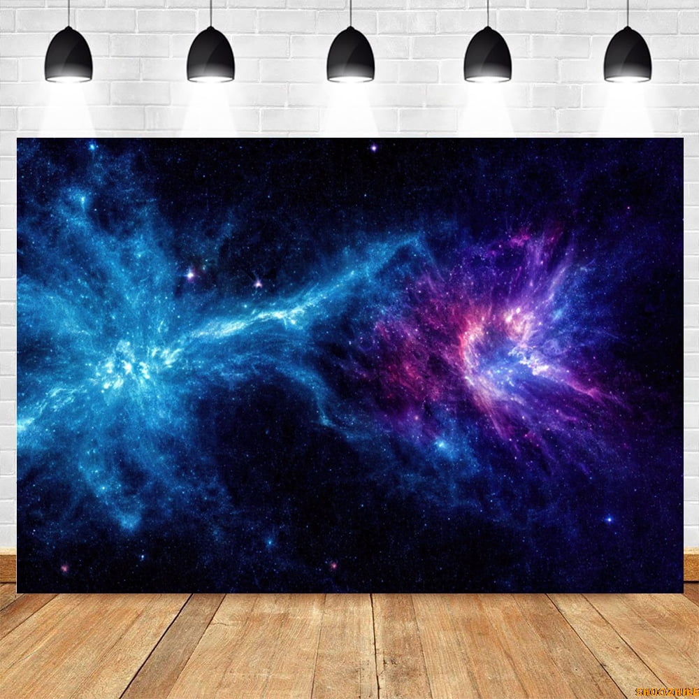 Outer Space Universe Planet Backdrop Starry Galaxy Baby Shower Childr ...