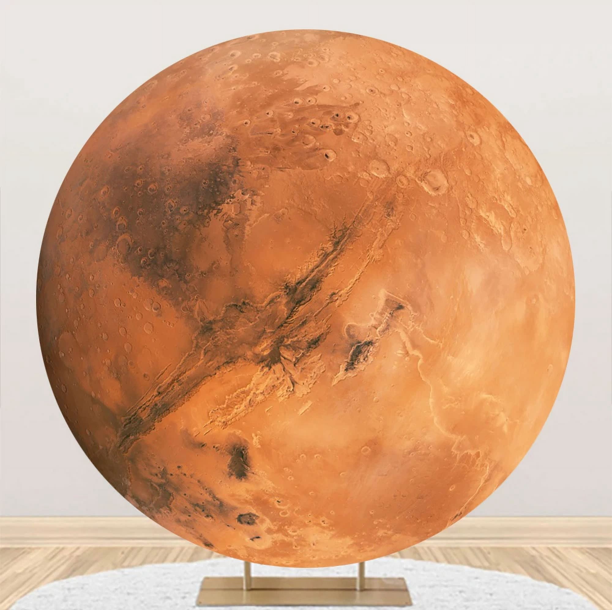 Outer Space Universe Round Backdrop Starry Sky Galaxy Moon Planet Earth ...