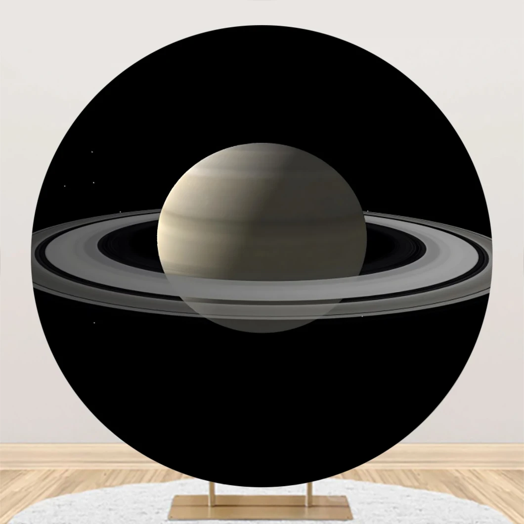 Outer Space Universe Round Backdrop Starry Sky Galaxy Moon Planet Earth ...