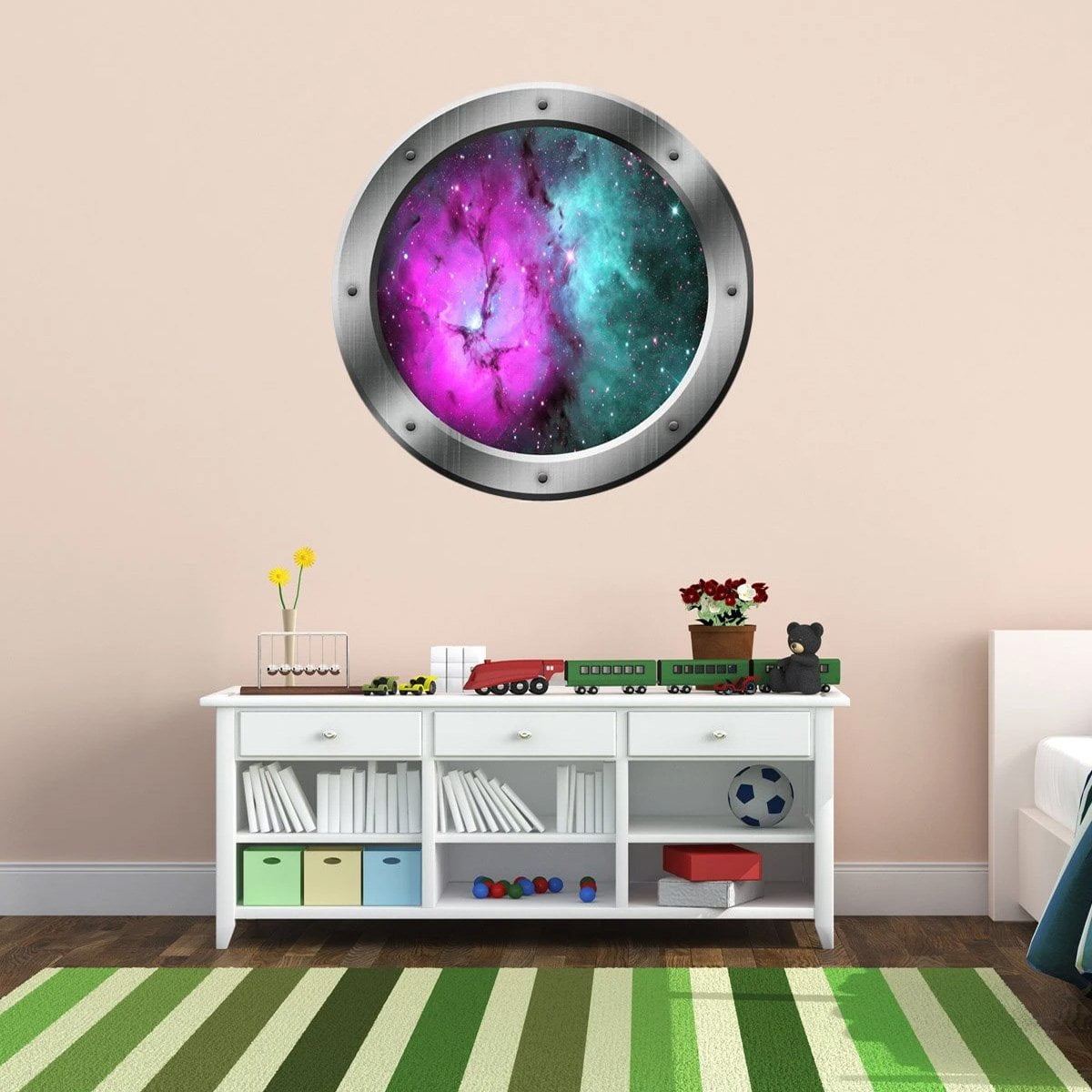 Outer Space Wall Cling, Universe Space Window Porthole Decal- VWAQ-PS25 ...
