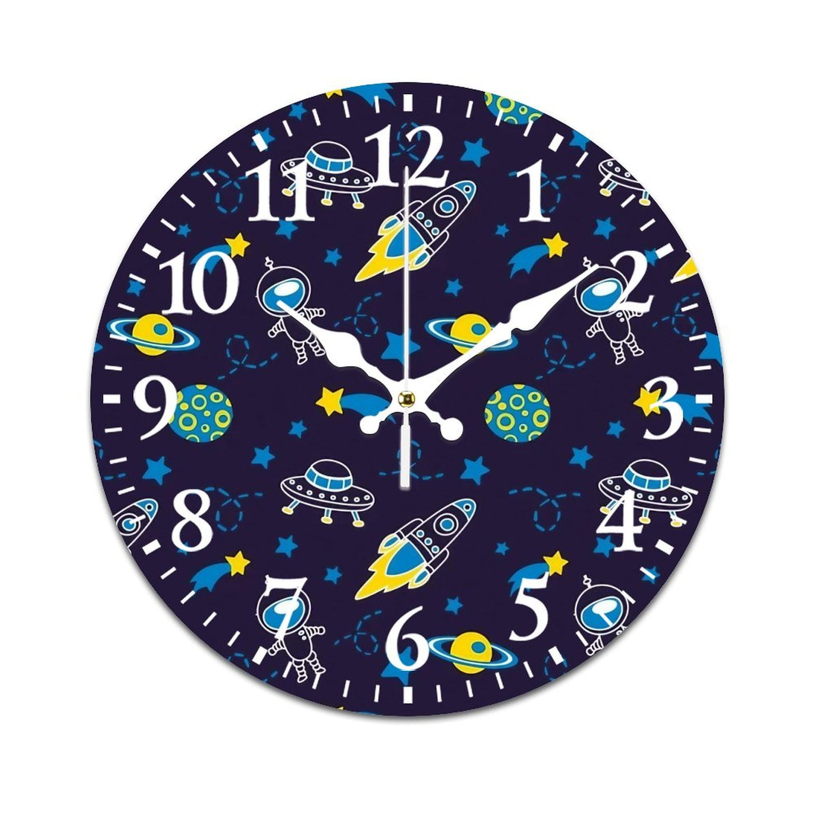 Outer Space Wall Clock Modern Design Clocks Wall Hanging Home Office ...