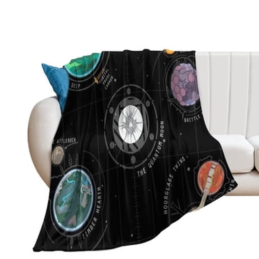 NASA Officially Licensed Space-Themed Logo Fleece Throw Blanket ...
