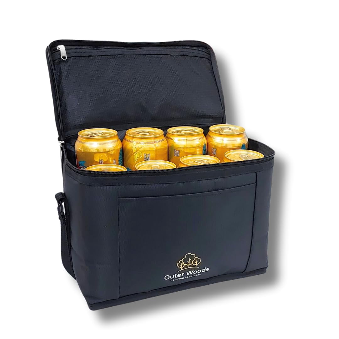 Outer Woods Insulated 8 Can Cooler Bag | Fits 8 x 500ml Beer Cans ...