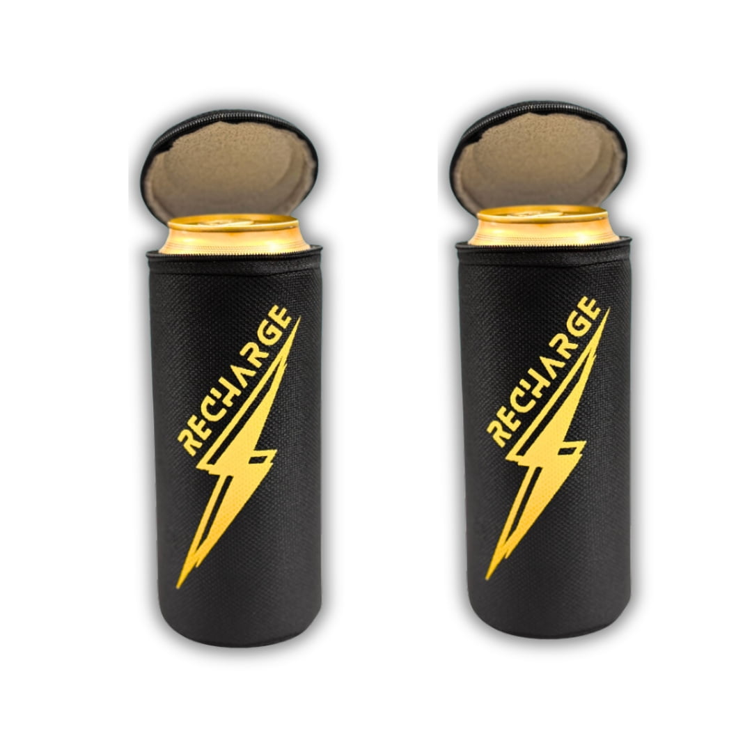 Outer Woods Insulated Beer Can Cooler Sleeve with Zip Cap – Set of 4 ...