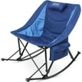 OuterSpa Rocking Camping Chair, Heavy Duty, High Back Oversized ...