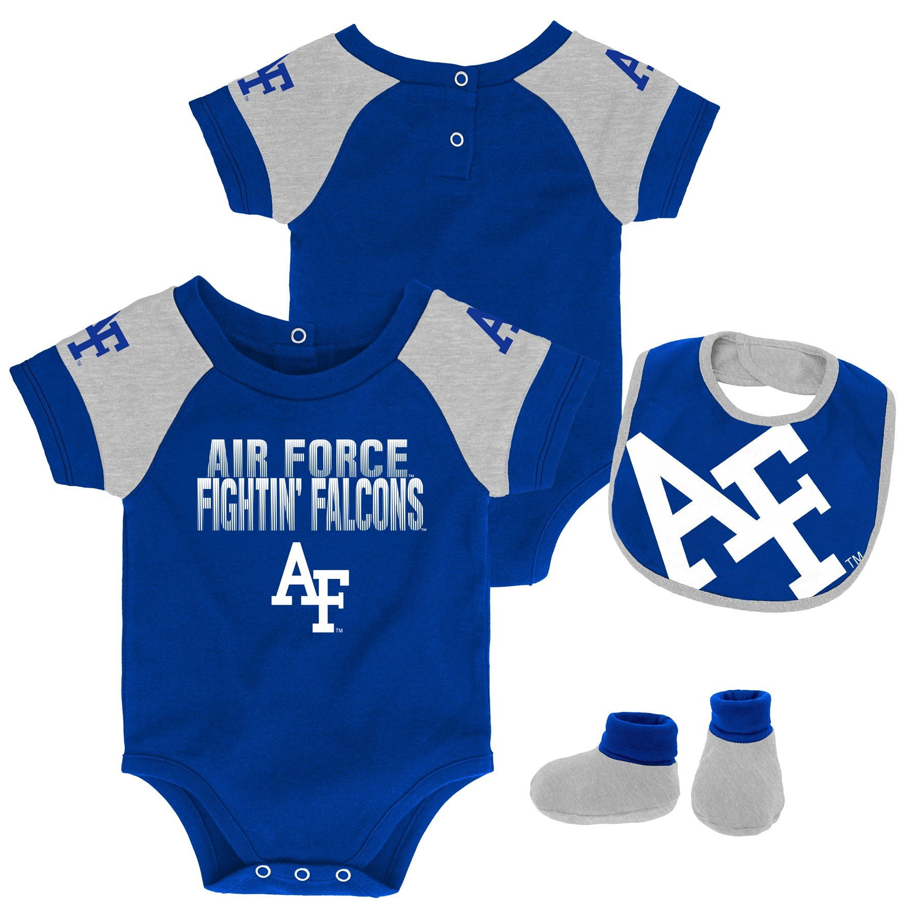 Outerstuff NCAA Infants Air Force Falcons 50 Yard Dash Creeper Set ...