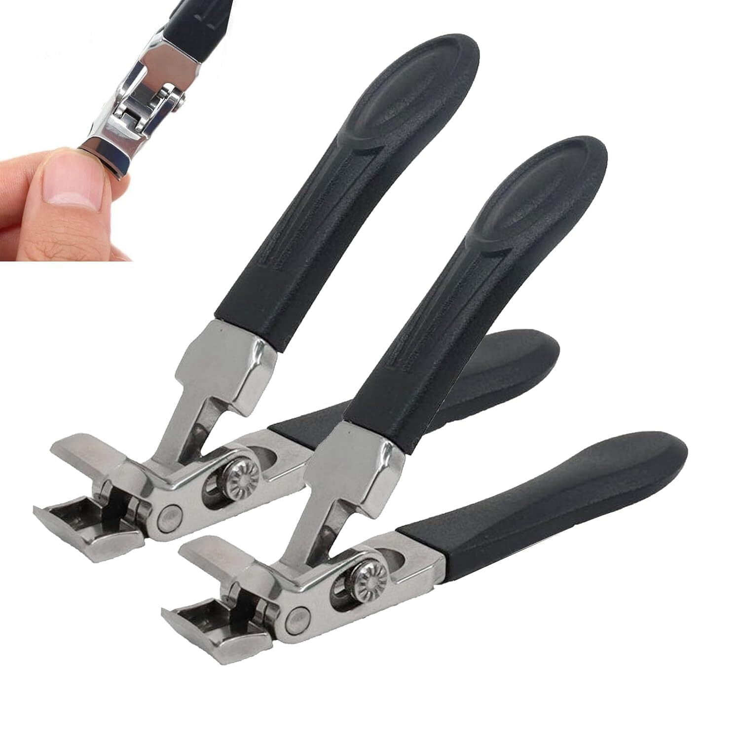 Outfany Nail Clipper, 2Packs Outfany ToeNail Clippers, Ergonomic Nail ...