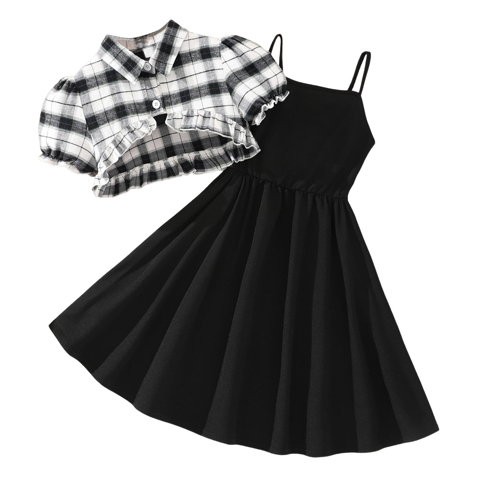 Outfit for Girls Size 12-14 Girl's 2 Piece Outfits Cut Out Sleeveless ...
