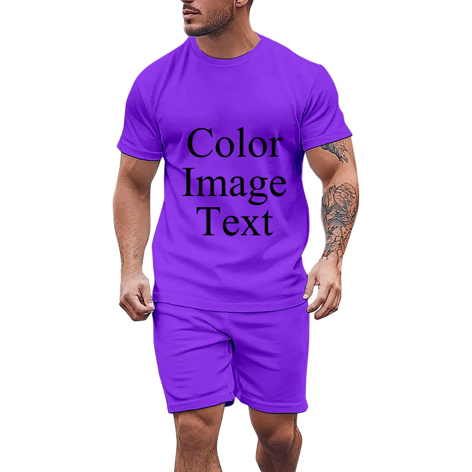 Outfits for Men Male Diy Personalised Short Sleeve T Shirt And Shorts ...