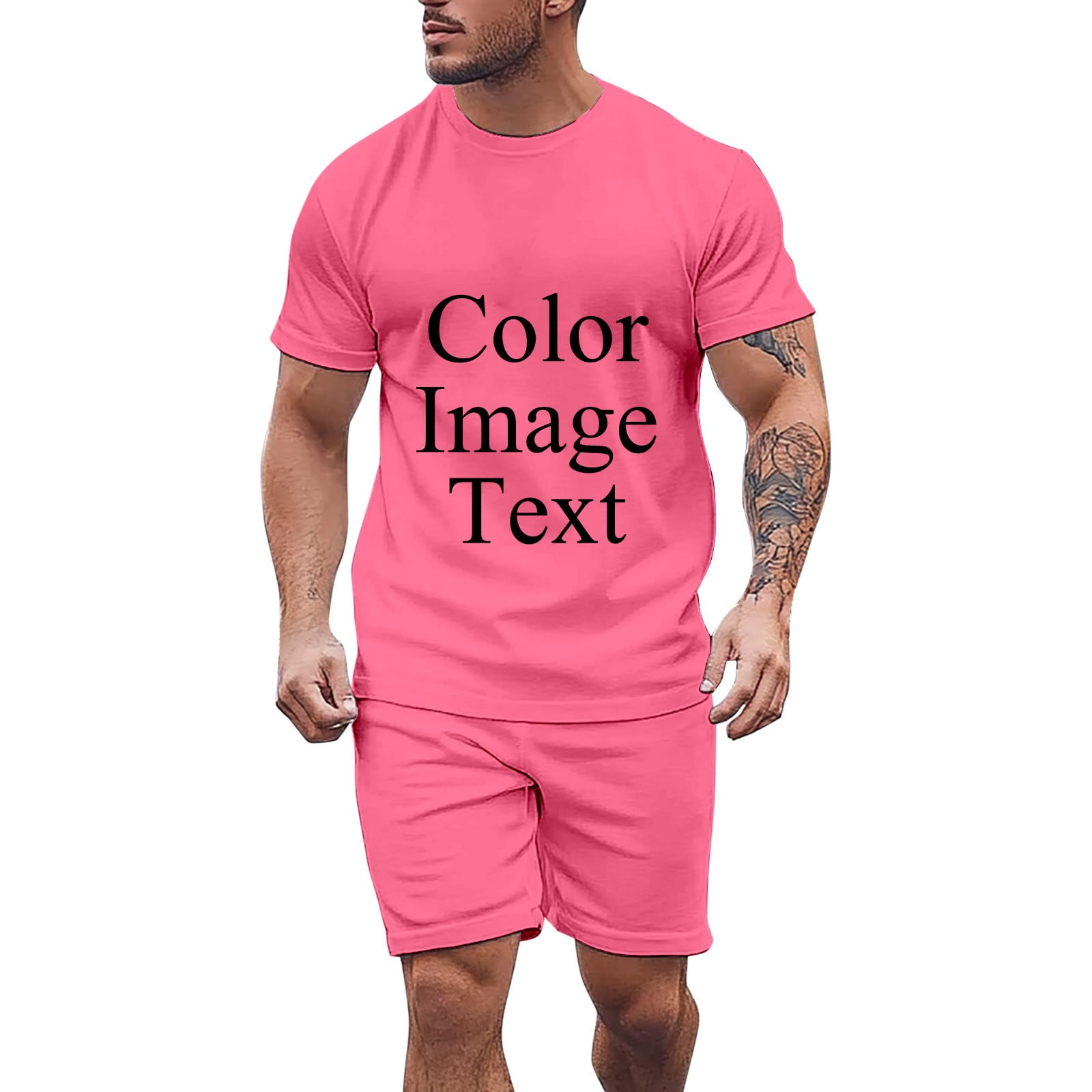 Outfits for Men Male Diy Personalised Short Sleeve T Shirt And Shorts ...