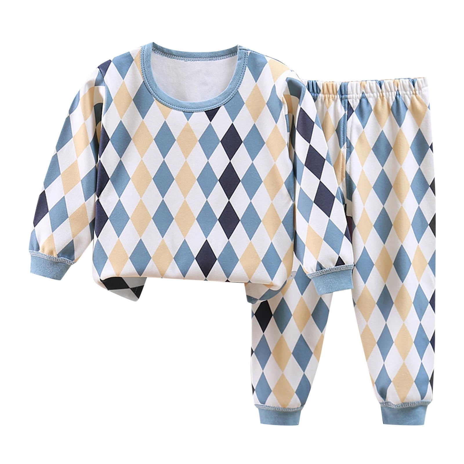 Outfits for Boys Thermal Underwear Double Fleece Plus Fuzzy Thick Long ...