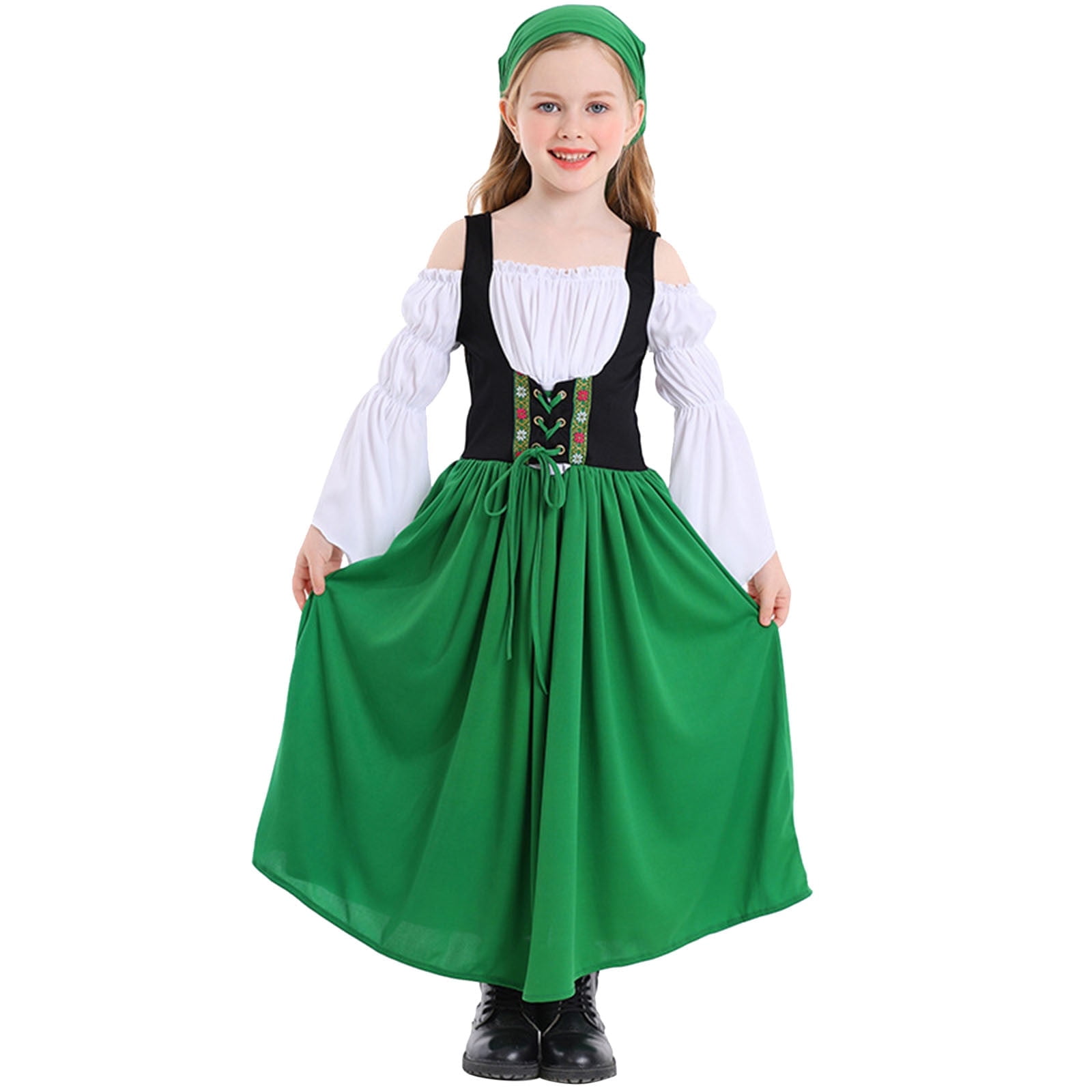 Outfits for Girls Size 4-6 Kids European Beer Festival Stage Play Rural ...