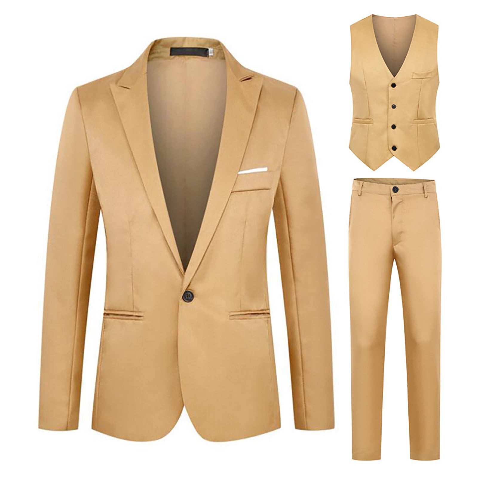 Outfits For Men 2024 Business Slim Fit Color Classic Single Leisure