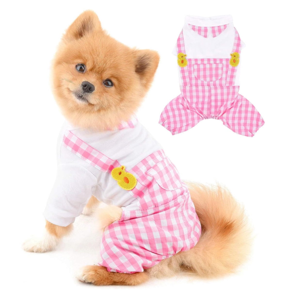 Outfits for Small Dogs, Summer Shirts with Plaid Pants, Cats Clothes ...