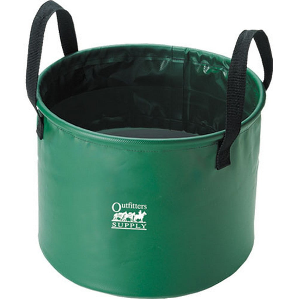 Outfitters Supply Trough Bucket Collapsible 6.5 Gallon Green WPH162 ...