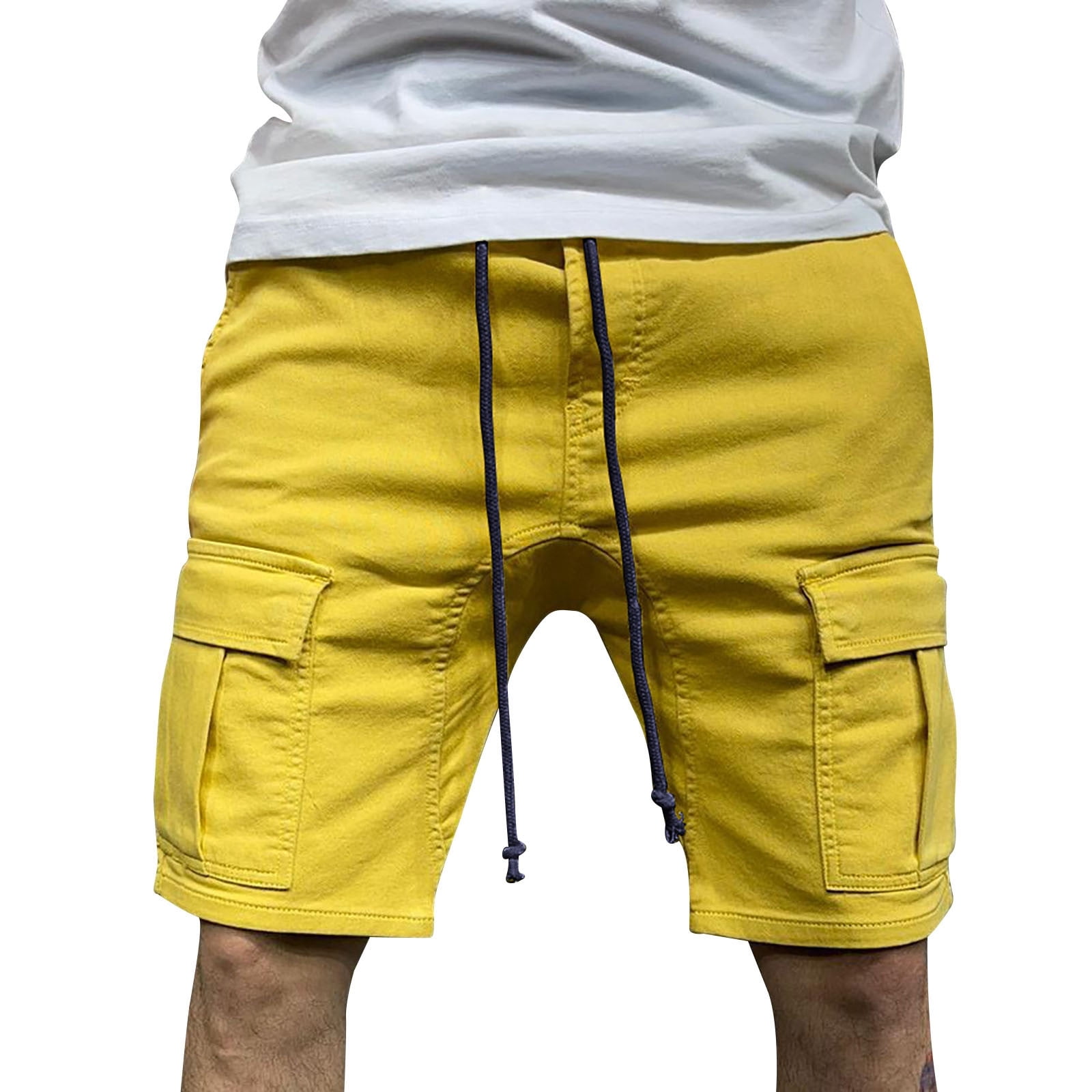 Outfmvch Cargo Pants For Men Mens Shorts Male Casual Mid Waist Shorts ...