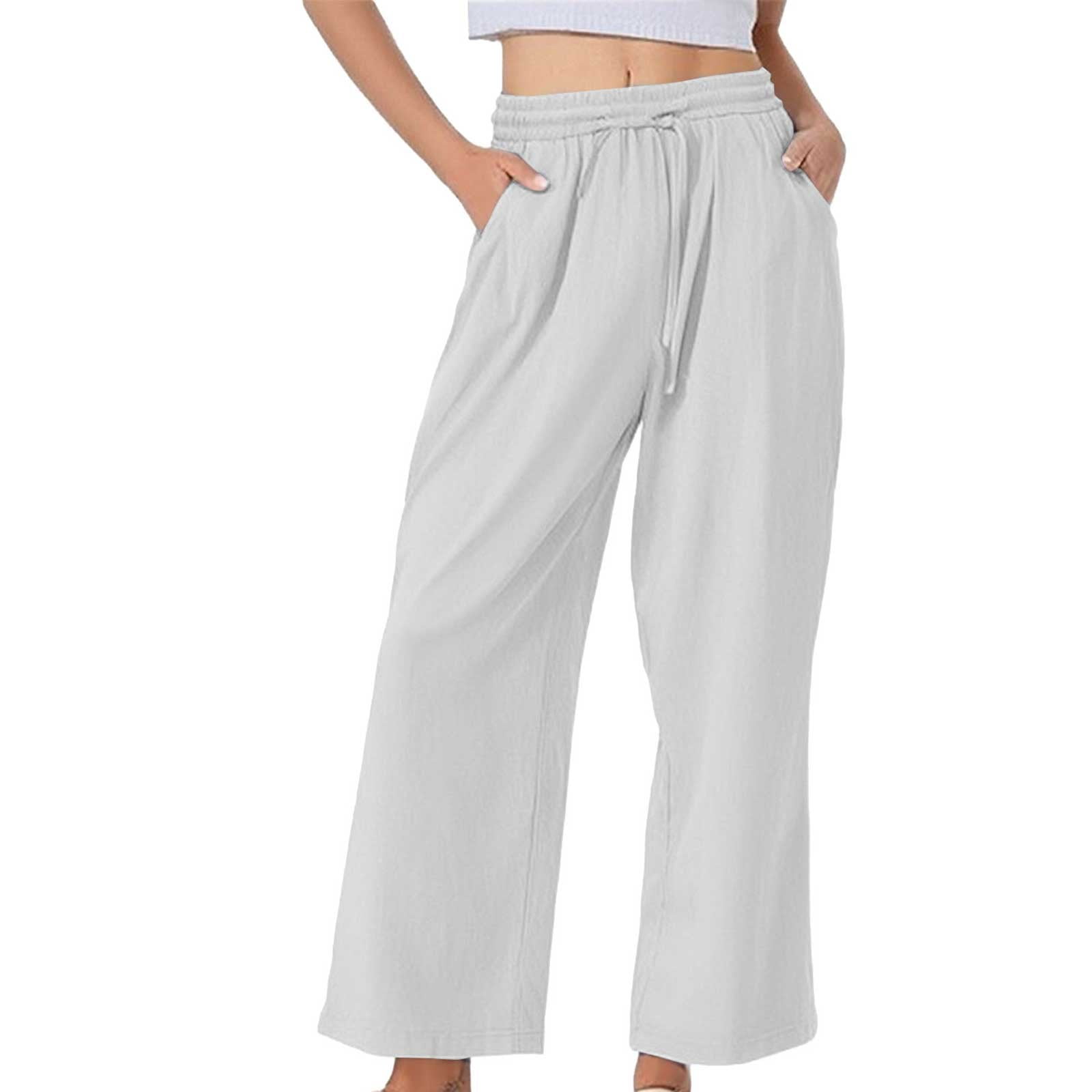 Outfmvch Gauze Pants Gauchos for Women Beach Pants for Women Gaucho ...