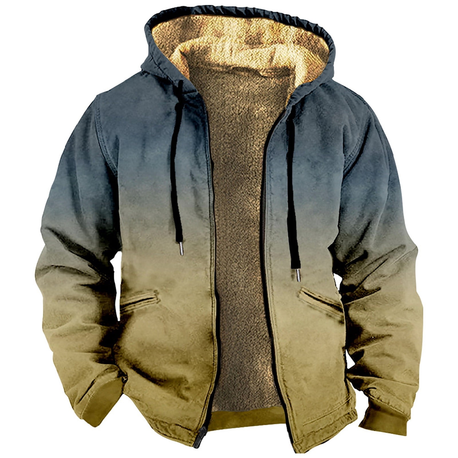 Outfmvch Hoodies For Men Hoodie Men'S Hooded Fleece Gradually Changing ...