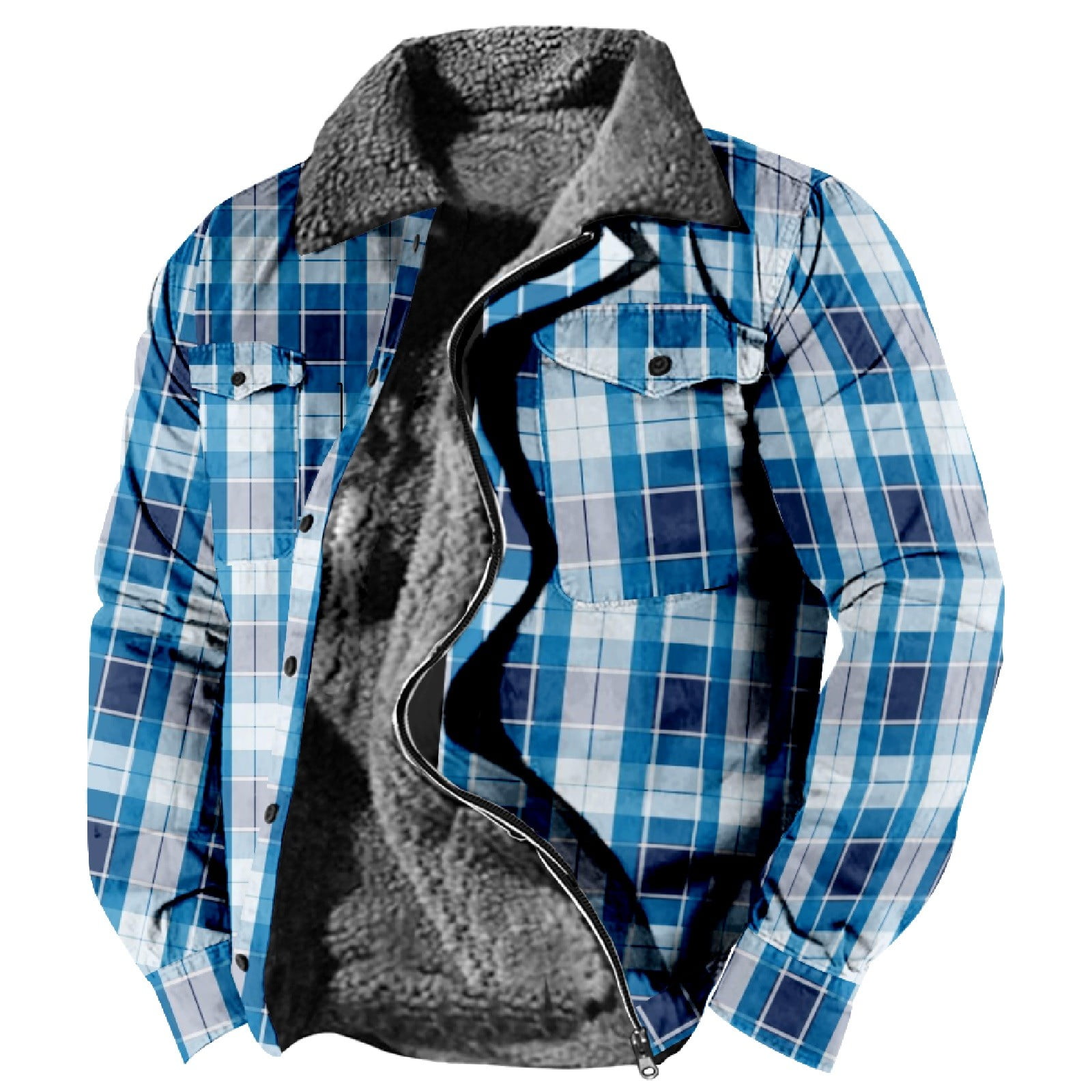 Outfmvch Jackets For Men Winter Jackets For Men Men'S Warm Lined Wool ...