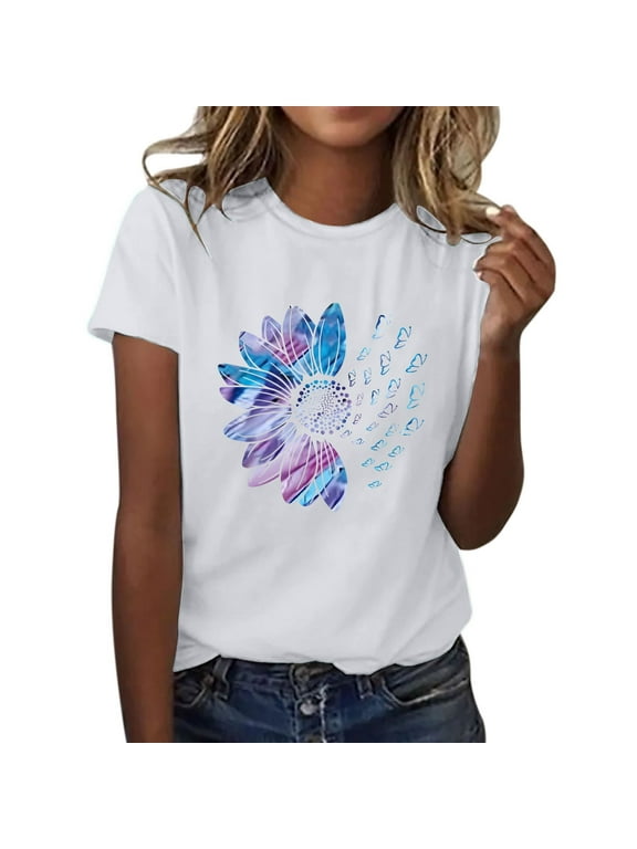 fvwitlyh Oversized T Shirts for Women Long Sleeve Tops for Women Womens ...