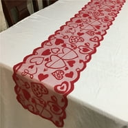 6 x 7ft Red Heart String Valentines Day Decorations Engagement Wedding ...