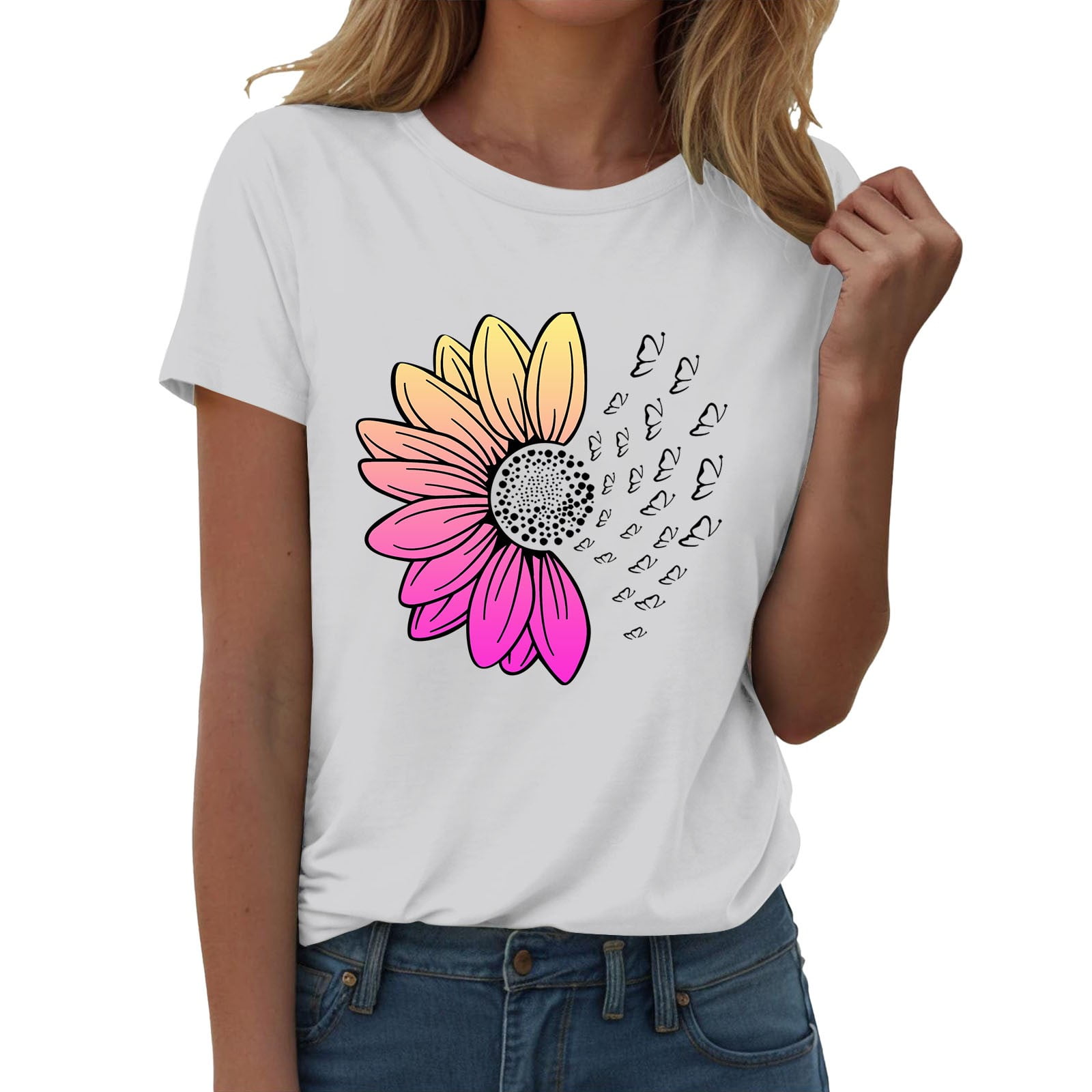 Outfmvch Womens Tops，Plus Size Tops，Boho Tops for Women，Oversized ...