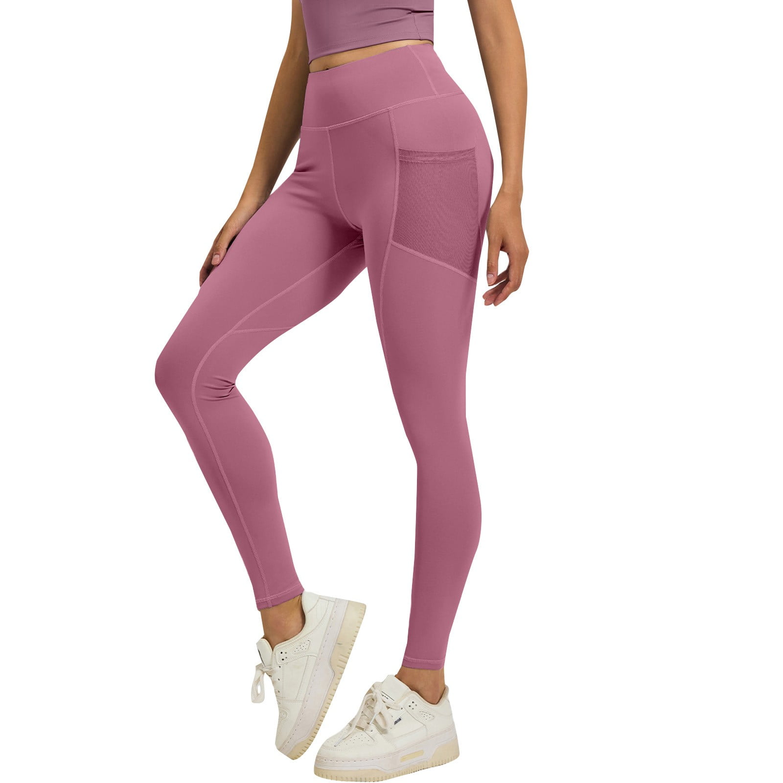 Outfmvch Workout Leggings Sets for Women Ribbed Seamless Workout ...