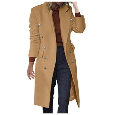 yoeyez Flannel Shacket Jacket for Women Fall Winter Fashion Mid-Length ...