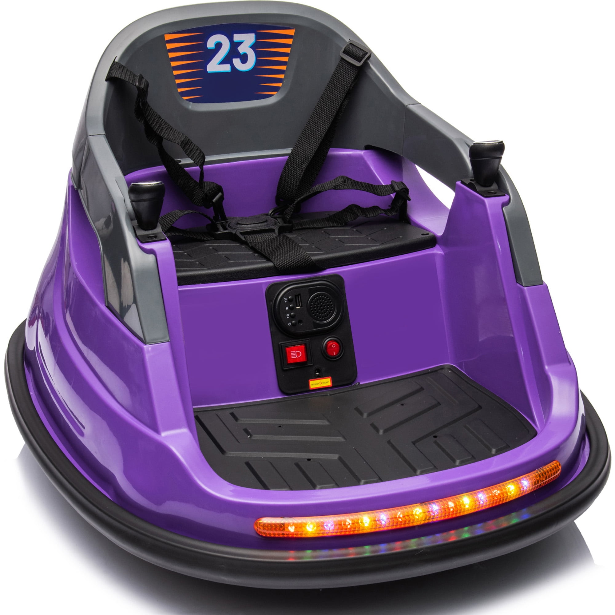 Outfunny Electric 12V Bumper Car for Kids, Motorized Ride on Toy with ...