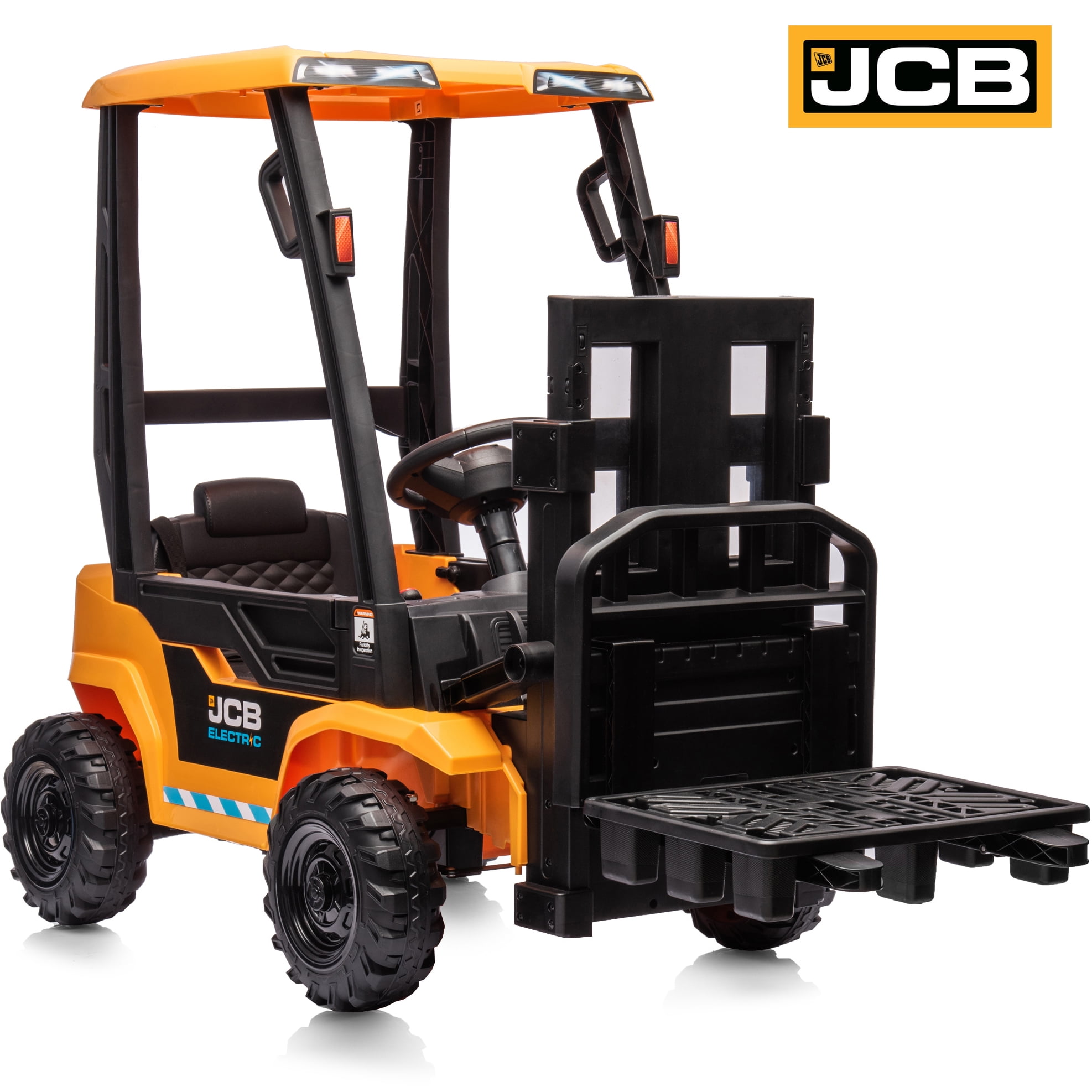 Outfunny 12V Kids Ride on Forklift, JCB Licensed Ride on Toy for Kids Ages 3-6 - Walmart.com