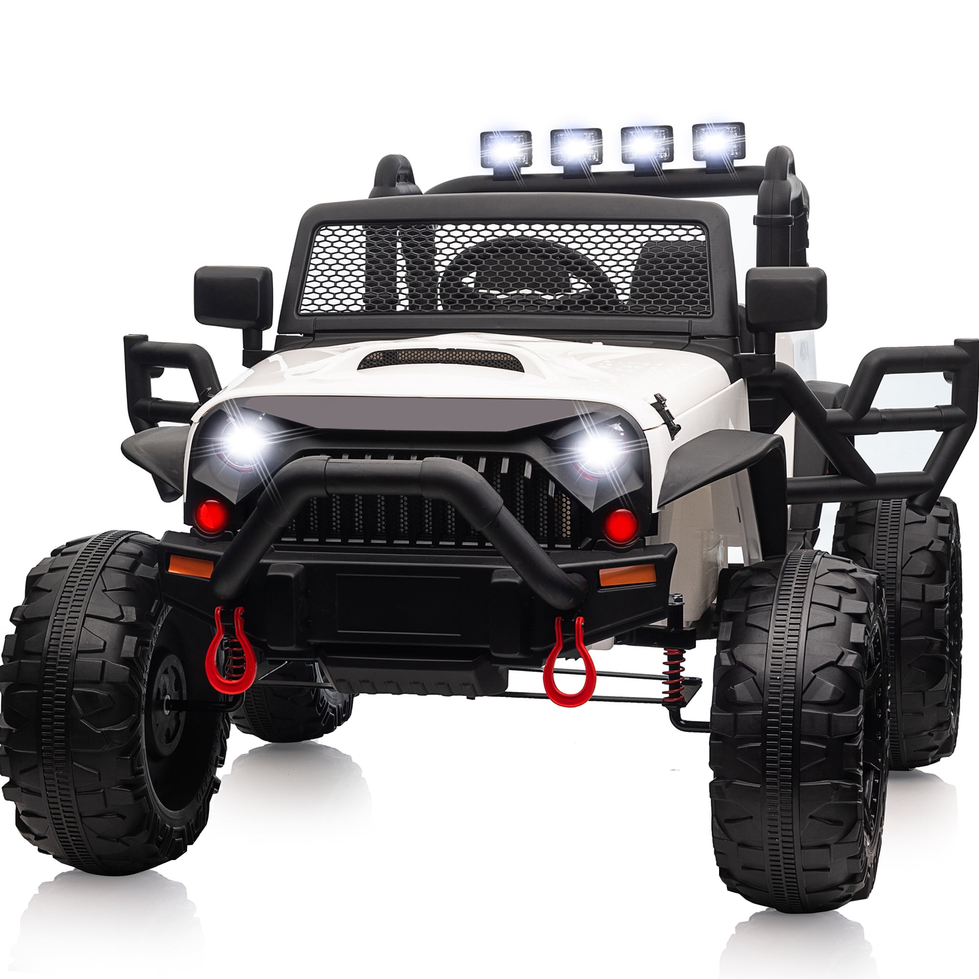 Outfunny 2-Seater 12V Kids Ride Ons Truck Car with Remote, Bluetooth ...