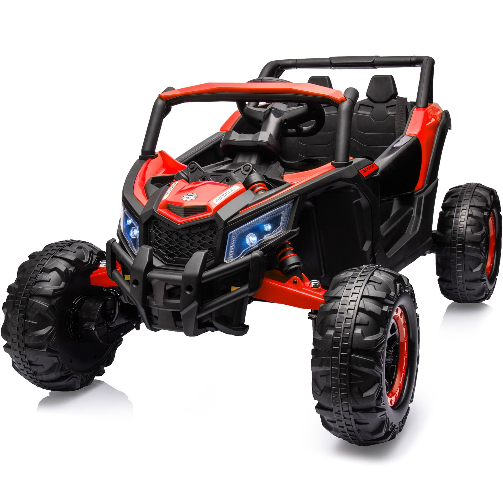 Outfunny 24V Kids Ride on Toy UTV, 4WD Electric Ride on Car for Kids ...