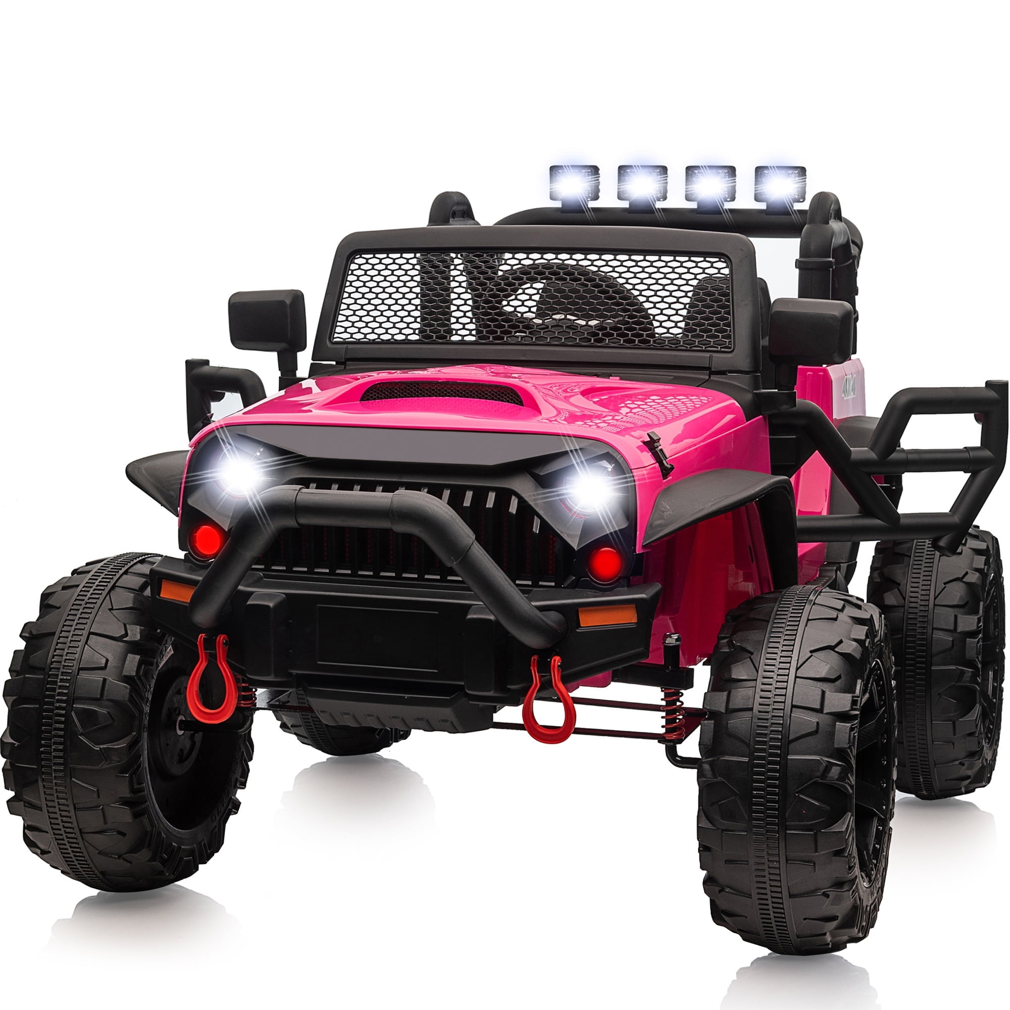 Outfunny 24V Ride on Toy Truck for Big Kids with Remote, 2-Seater, 400W ...