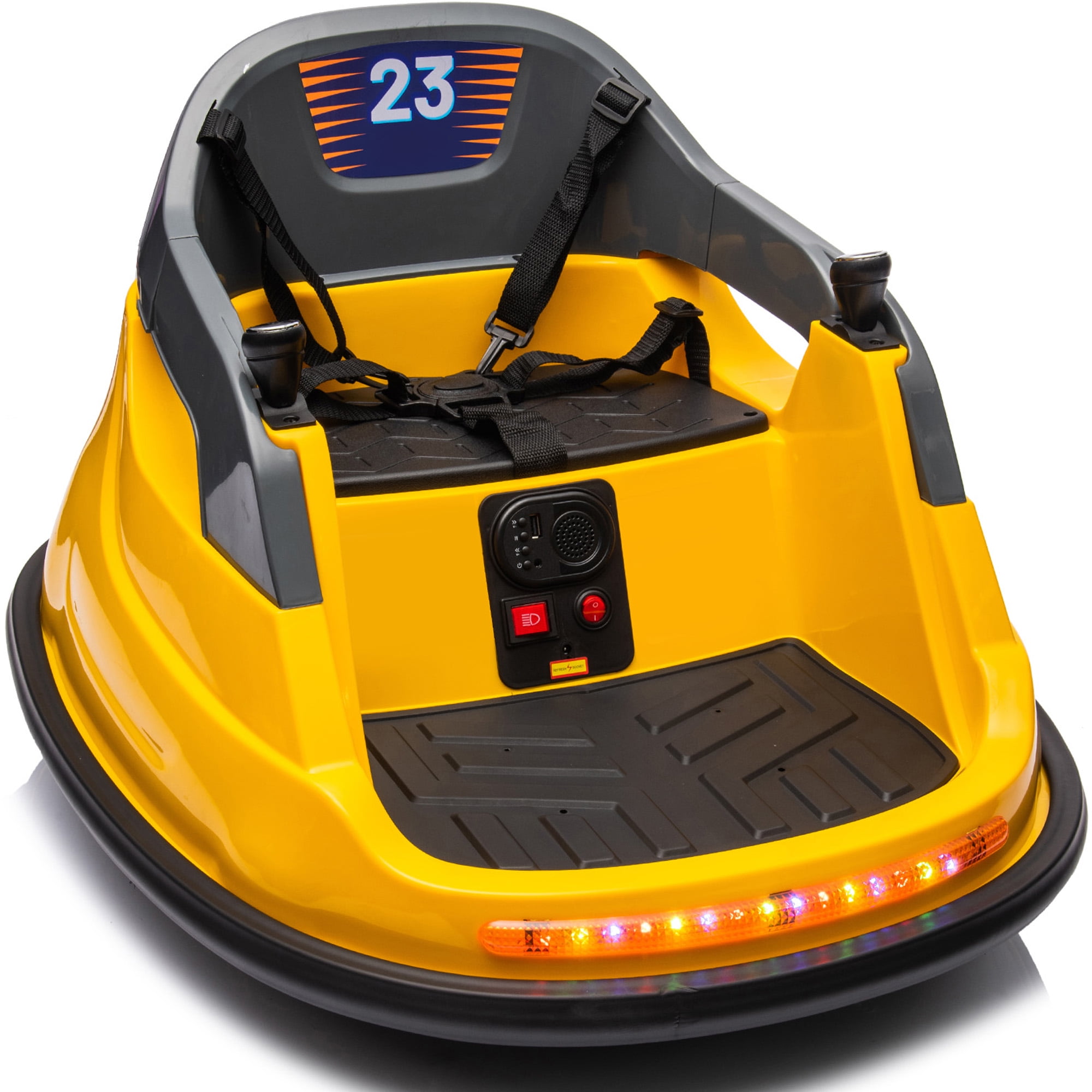 Outfunny 6V Bumper Car for Kids, Ride on Toys Bumper Car for Toddlers ...