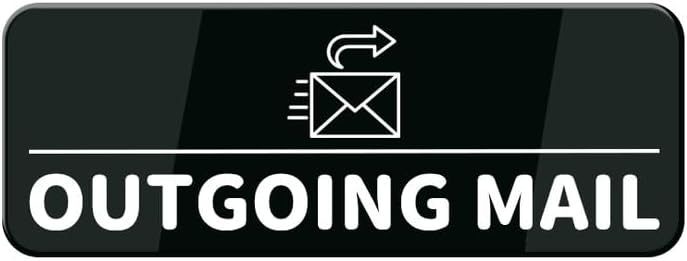 Outgoing Mail Sign For House Door, Easy To Mount Plastic Safety Informative Sign With Symbols 10 ...