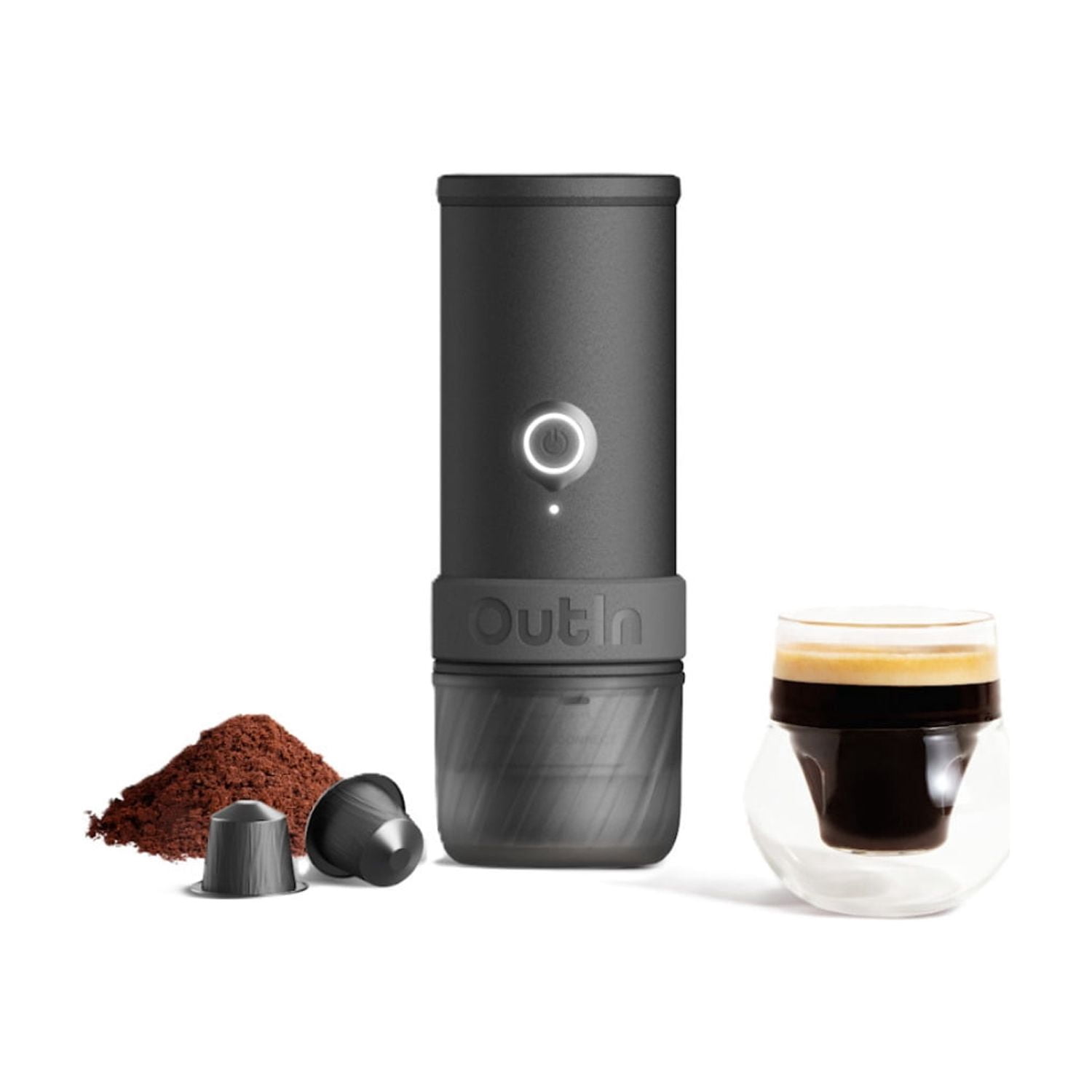 Outin Mino Portable Electric Espresso Machine (Space Grey) - Walmart.com