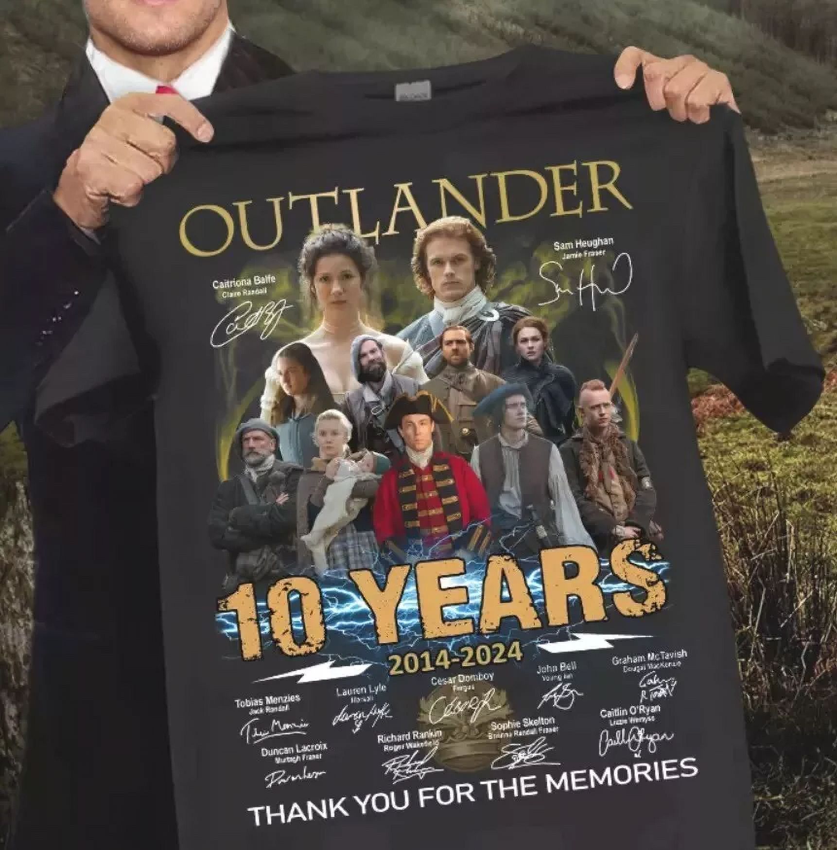 Outlander 10 Years 2014-2024 Thank You For The Memories Shirt - Walmart.com