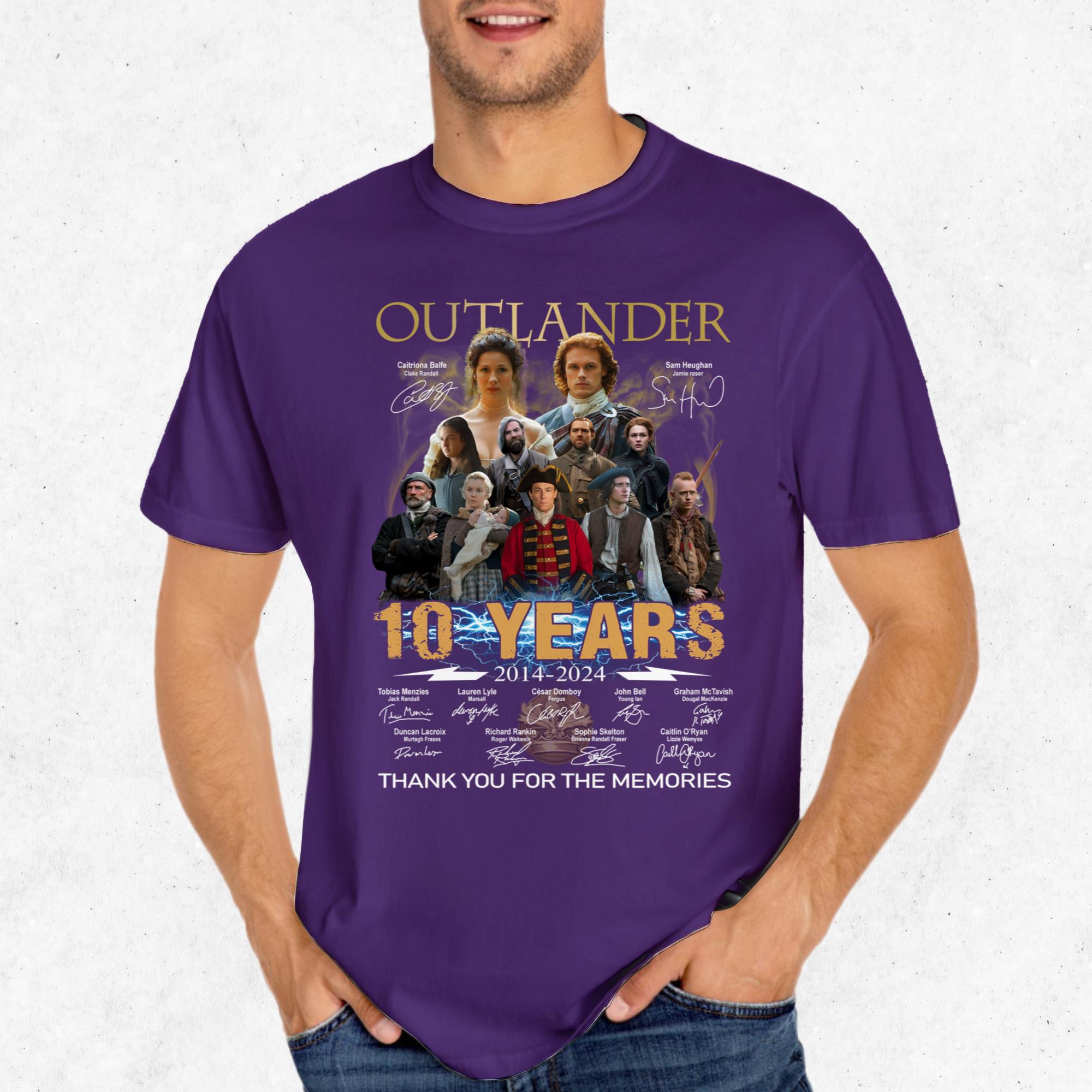 Outlander 10th Anniversary Commemorative T-Shirt Unisex All Size ...