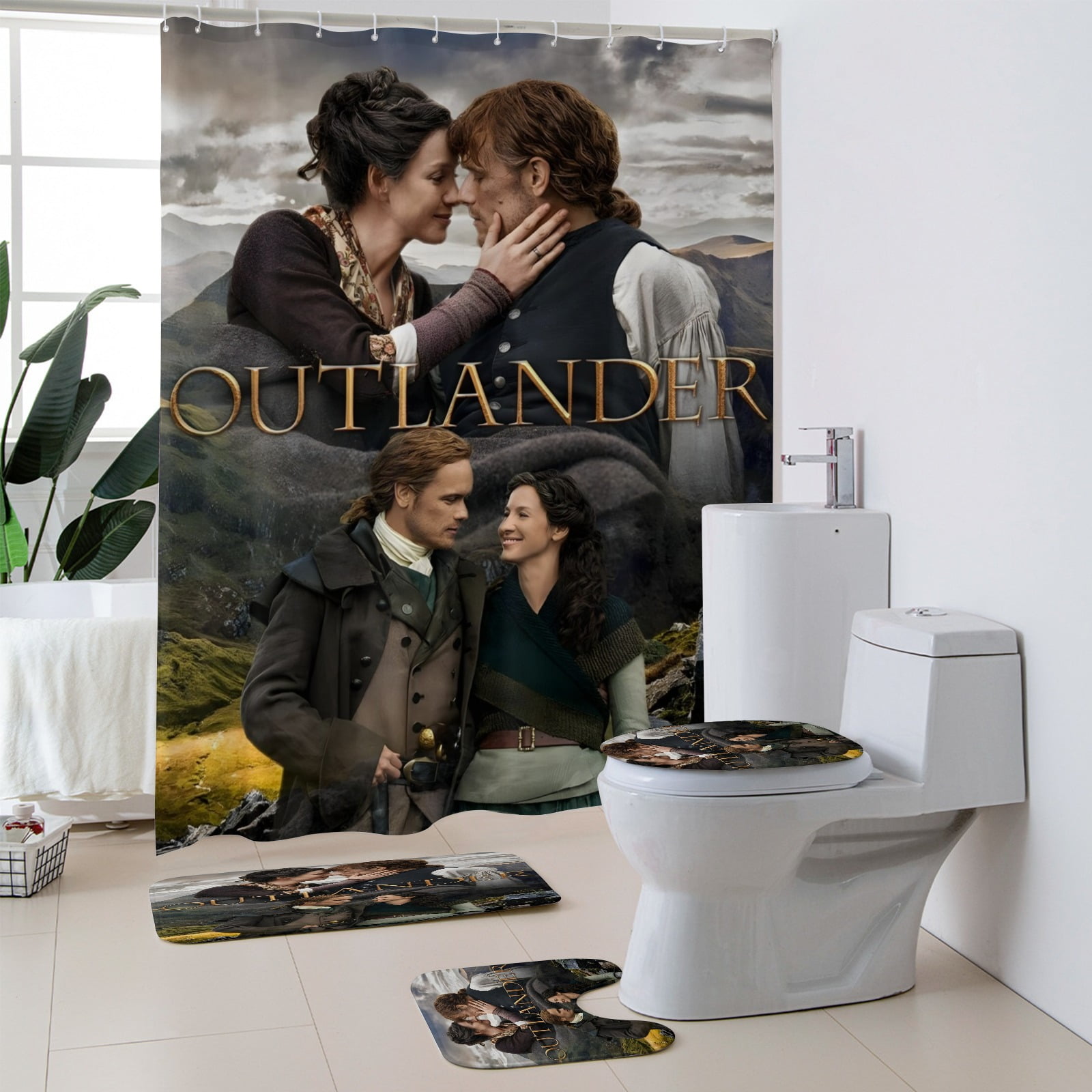 Outlander: Blood of My Blood Polyester Bath 4-Piece—Shower curtain ...