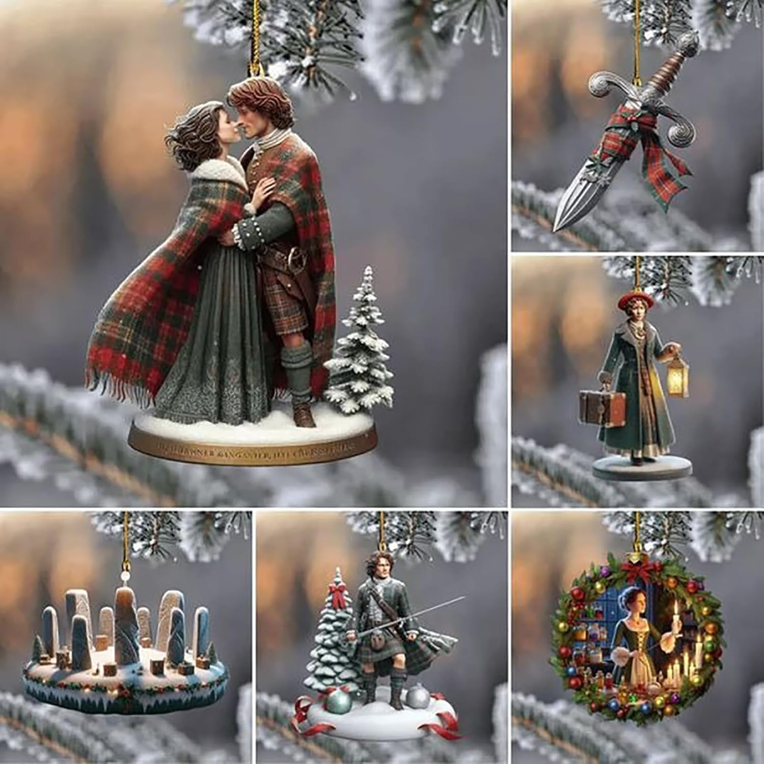 Outlander Christmas Ornament, Outlander Ornaments for Christmas Tree ...