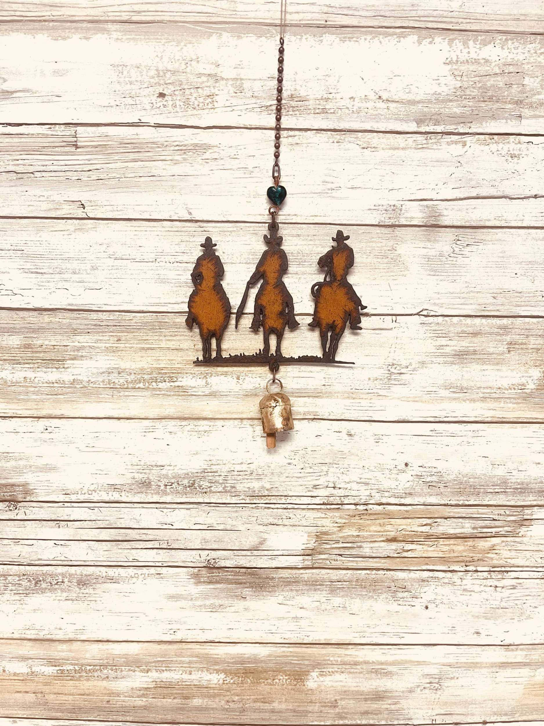 Outlaw Cowboys Rustic Western Bell Garden Chime Rodeo Gift - Walmart.com