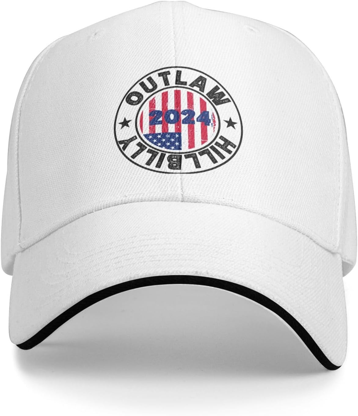 Outlaw Hillbilly 2024 Baseball Cap Unisex Adjustable Glacier Caps Gray ...