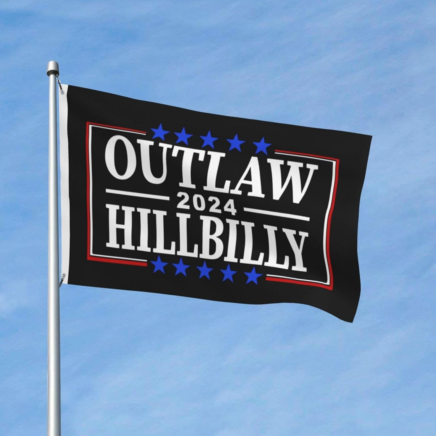 Outlaw Hillbilly 2024 Flag 3x5 Outdoor Double Sided Cool Flags Outdoor ...