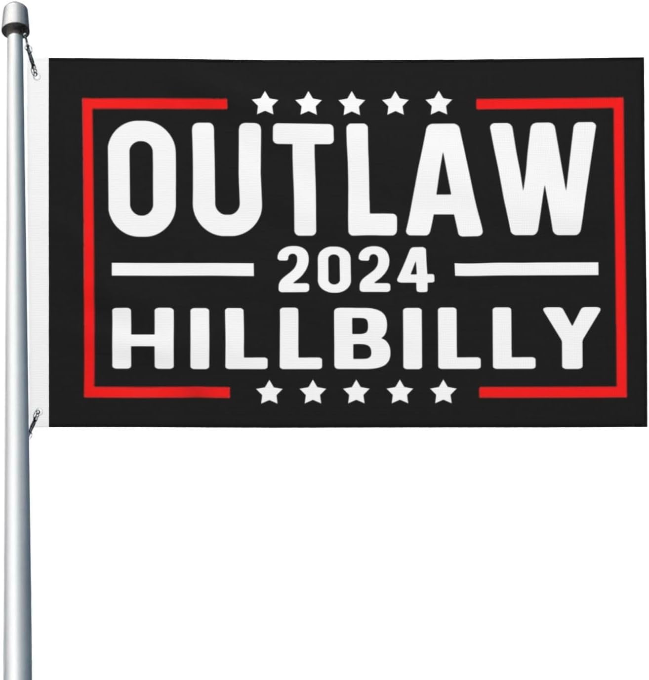 Outlaw Hillbilly 2024 Flag 3x5 Outdoor Double Sided Personalized Flags ...