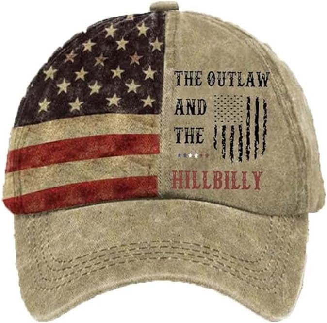 Outlaw Hillbilly 2024 Flag Hat 2024 Vote Baseball Cap Patriotic ...