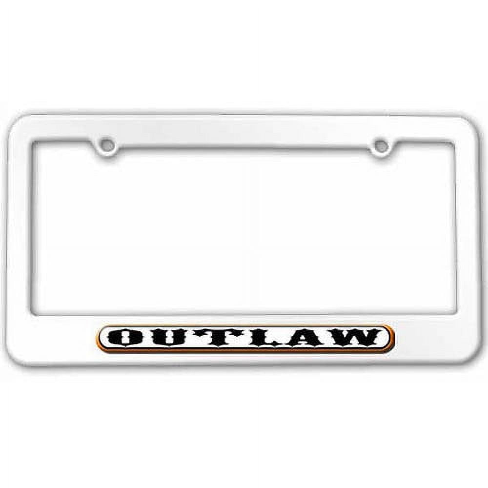 Outlaw License Plate Tag Frame, Multiple Colors - Walmart.com